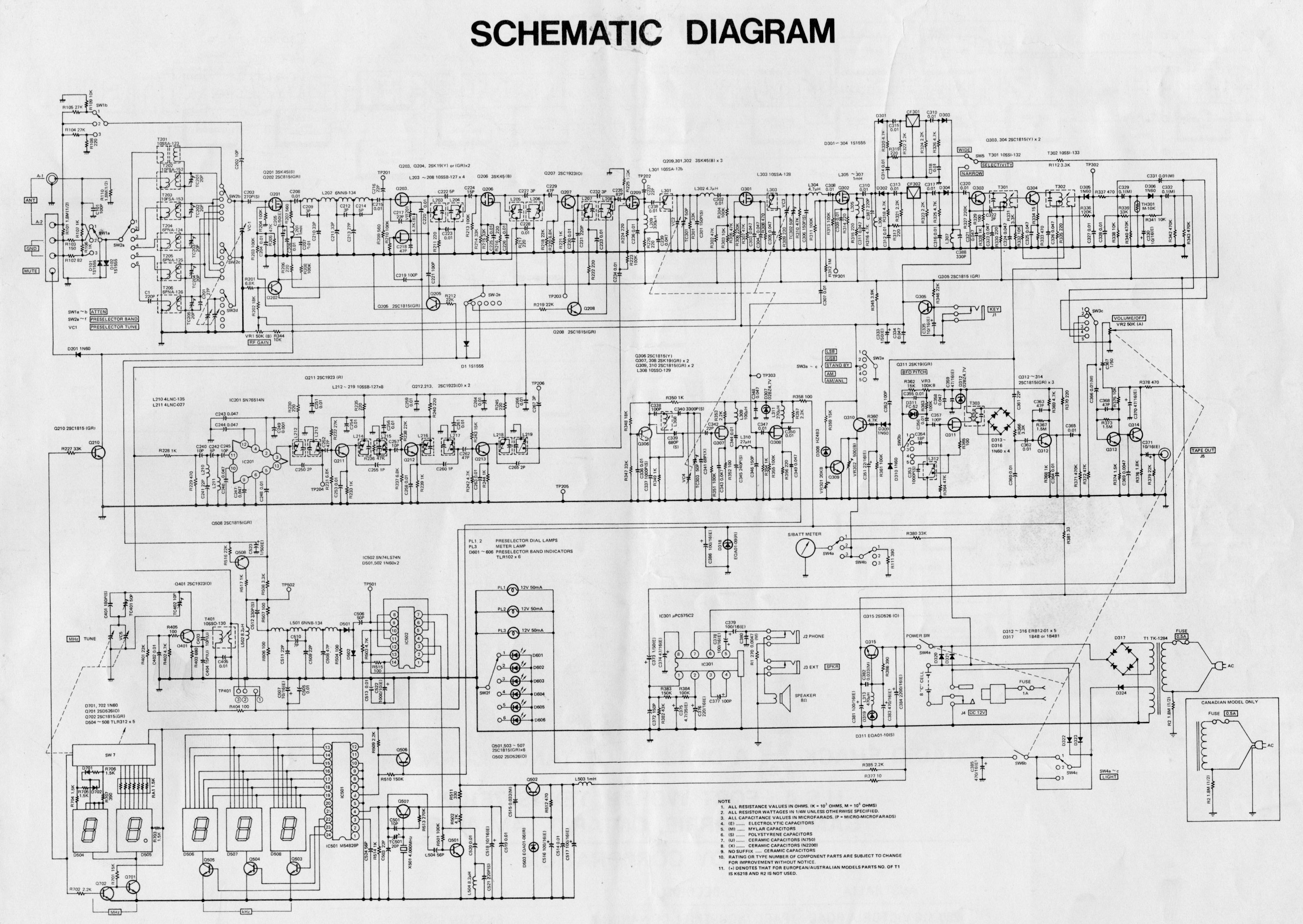 Realistic DX-302 Digital Readout Communications Receiver